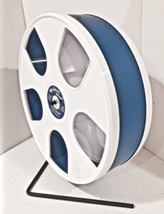 11" wodent wheel assembled (white w dk. blue) safety shield included