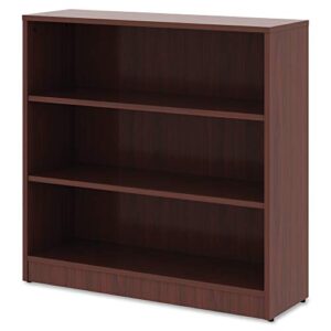 Lorell Mahogany Laminate Bookcase, 36" x 36" x 12"