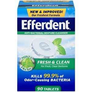 efferdent plus mint denture cleanser tablets 90 ea by efferdent