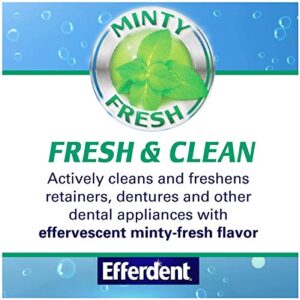 Efferdent Plus Mint Denture Cleanser Tablets 90 ea by Efferdent