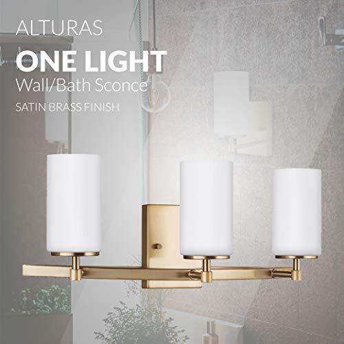 Sea Gull Lighting 4124601-848 Alturas Wall/Bath Sconce Vanity Style Fixture, One - Light, White