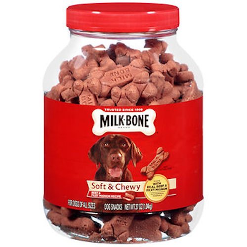 Milk-Bone Soft & Chewy Beef Snacks, 37 Oz