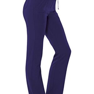 HeartSoul Break on Through Women Scrubs Set Shaped V-Neck Top 20710 & Drawstring Pant 20110 (Grape M/M)