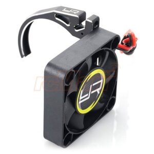 yeah racing aluminum 7075 fan mount w/ ya-0327 40mm tornado fan for 540 motor black #ya-0526bk