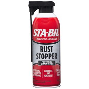 sta-bil rust stopper - protects all common metals, lubricates and penetrates, long lasting and water resistant, stops existing rust and corrosion from spreading, 13oz (22003-6pk)