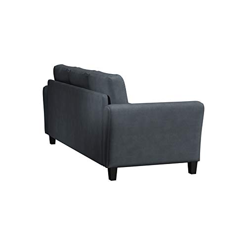 LifeStyle Solutions Watford Sofa, 78.8" W x 31.5" D x 33.9" H, Dark Grey