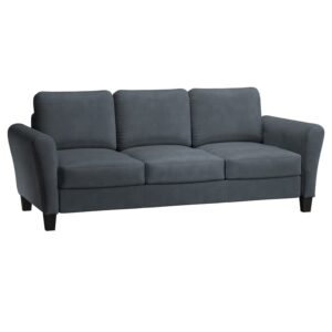 LifeStyle Solutions Watford Sofa, 78.8" W x 31.5" D x 33.9" H, Dark Grey