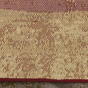 Unique Loom Barista Collection Area Rug - Kouillou (7' 10" x 10' Rectangle, Multi/ Brown)