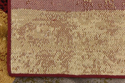 Unique Loom Barista Collection Area Rug - Kouillou (7' 10" x 10' Rectangle, Multi/ Brown)