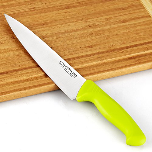 Cook N Home 8-Inch Multipurpose Stainless Steel Chef's Knife, Green