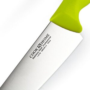 Cook N Home 8-Inch Multipurpose Stainless Steel Chef's Knife, Green