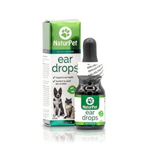 naturpet ear drops for dogs & cats | use for cleaning, prior to swimming, stinky, smelly ears, itchy ears | all natural herbal drops 10ml