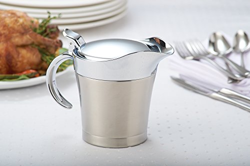 Fox Run Gravy and Sauce Container, Stainless Steel