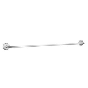 interdesign metro aluminum wall mount bathroom hand towel bar - 24", silver