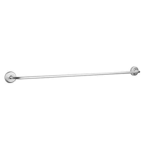 InterDesign Metro Aluminum Wall Mount Bathroom Hand Towel Bar - 24", Silver