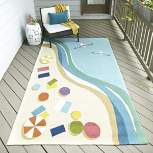 Momeni Rugs Veranda Collection Area Rug, 3'9" x 5'9", Blue