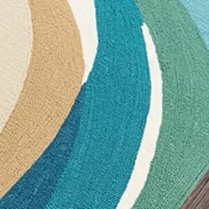 Momeni Rugs Veranda Collection Area Rug, 3'9" x 5'9", Blue