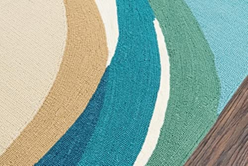 Momeni Rugs Veranda Collection Area Rug, 3'9" x 5'9", Blue