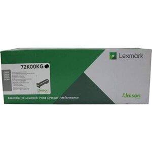 lexmark black return program toner cartridge for us government, 8000 yield (72k00kg)