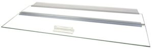 aquarium glass canopy set for 75 gallon, 90 gallon and 110 gallon aquariums 48" long x 18" wide with a center brace