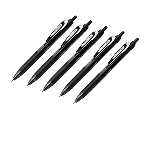 Zebra Sarasa Dry Gel Ink Pen Black (JJ31-BK), 0.5mm Fine, 5 pens per Pack (Japan Import)