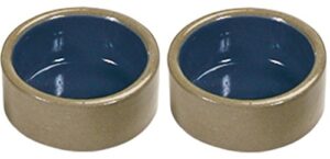 kaytee stoneware hamster bowl, 3-inch (2 pack)