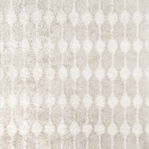 Novogratz by Momeni Novogratz Retro Collection Stockings Shag Area Rug, 5'0" x 7'6", Taupe