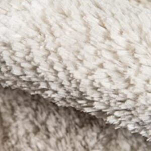 Novogratz by Momeni Novogratz Retro Collection Stockings Shag Area Rug, 5'0" x 7'6", Taupe