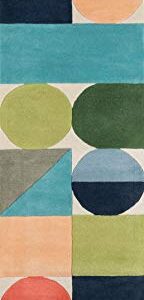 Novogratz Delmar Collection Wright Area Rug, Multicolor, 2'3" x 8'0" Runner, Size Mat for Living Room, Bedroom, Dining Room, Kitchen, Hallways, and Home Office