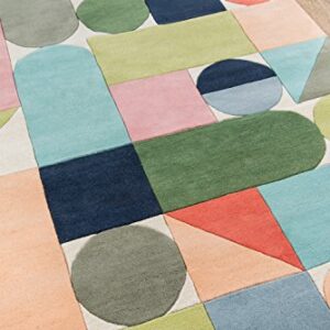 Novogratz Delmar Collection Wright Area Rug, Multicolor, 2'3" x 8'0" Runner, Size Mat for Living Room, Bedroom, Dining Room, Kitchen, Hallways, and Home Office