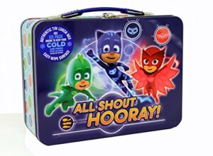 the tin box company 604707-ds pj masks classic lunchbox, blue,large