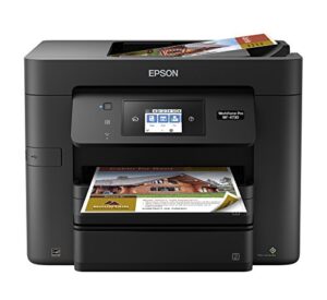 epson workforce pro wf-4730 wireless all-in-one color inkjet printer, copier, scanner with wi-fi direct, amazon dash replenishment ready