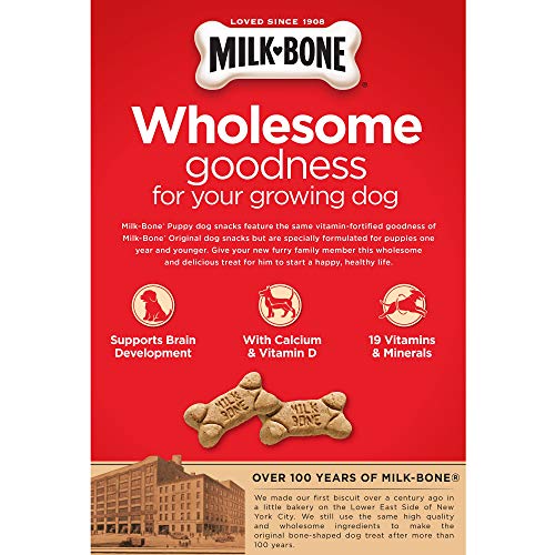 Milk-Bone Original Dog Treats Biscuits for Puppies, 16 Ounces (Pack of 6)