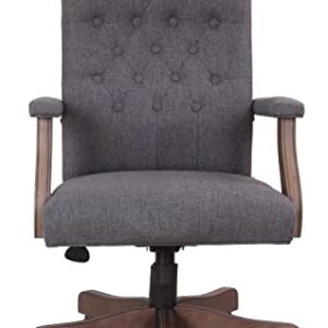 Boss Office Products Executive Commercial Swivel Chair, Slate Grey