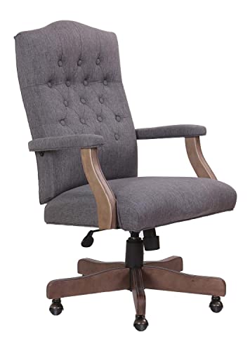 Boss Office Products Executive Commercial Swivel Chair, Slate Grey