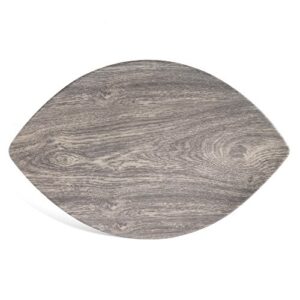 merritt heartwood leaf 16" x 10" melamine serving tray