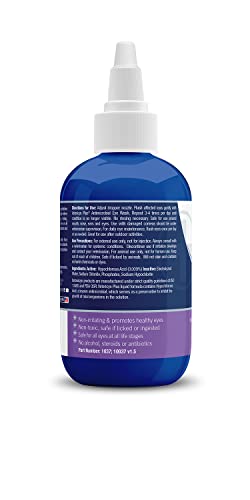 Vetericyn Plus Dog and Cat Eye Wash | Eye Drops for Dogs and Cats to Flush and Soothe Eye Irritations, Dog Tear Stain Cleaner, Safe for All Animals. 3 ounces