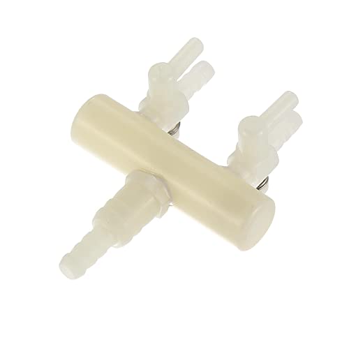 uxcell Plastic Aquarium 2 Outlet Ways Air Flow Control Distributor Lever Pump Valve White