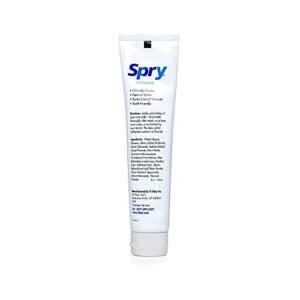 Spry Xylitol Toothpaste, Fluoride-Free, Natural Spearmint, Anti-Plaque and Tartar Control, 5 oz (3 Pack)