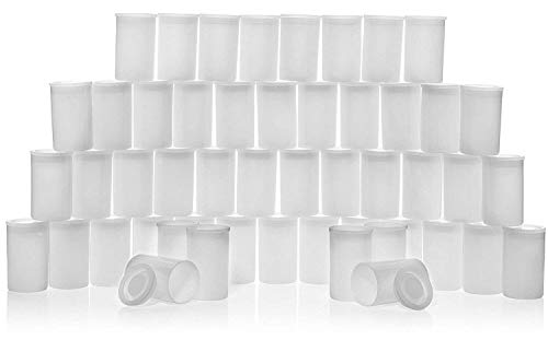 CTKcom 35MM Film Canisters(24 pack)- Tight Sealing Lids on All Canisters for Travel or Small Storage and Geocaching, 24 pack(Clear)