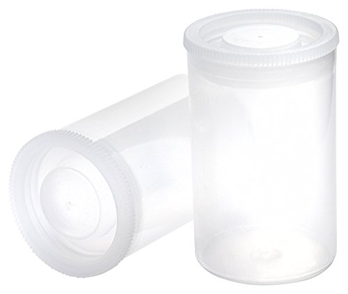 CTKcom 35MM Film Canisters(24 pack)- Tight Sealing Lids on All Canisters for Travel or Small Storage and Geocaching, 24 pack(Clear)