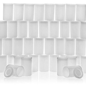 CTKcom 35MM Film Canisters(24 pack)- Tight Sealing Lids on All Canisters for Travel or Small Storage and Geocaching, 24 pack(Clear)