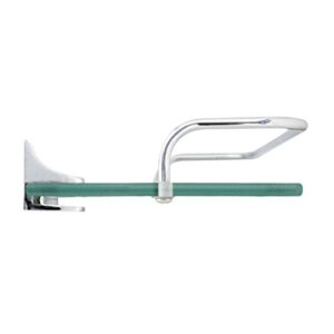 MODONA Glass Wall Shelf with Rail – Polished Chrome – 5 Year Warrantee