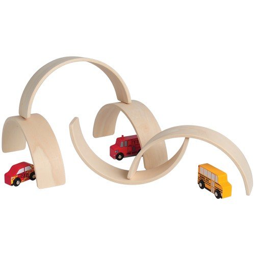 Constructive Playthings Set of Five 10 3/4" L. x 2 1/2" W. x 5" H. Unit Block Arches