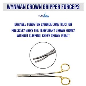 SURGICAL ONLINE Wynman Crown Gripper Forceps TC Dental Instruments Dental Crown Remover