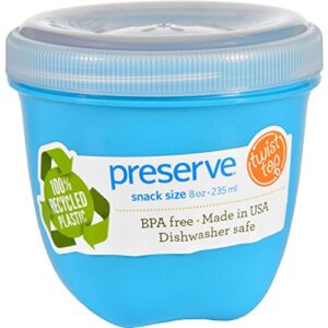 preserve food storage container - round - mini - aqua - 8 oz - 1 count