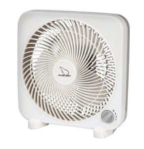 polar aire 11.18 in. h x 9 in. dia. 3 speed electric box fan