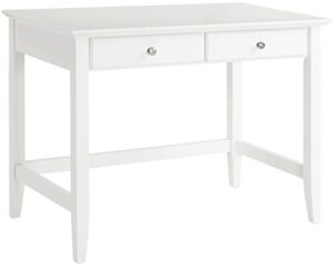 crosley furniture campbell writing desk - white