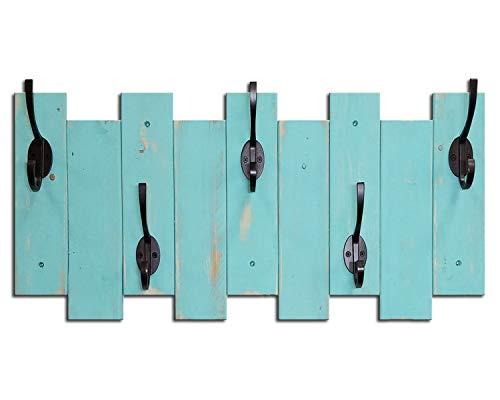 Sydney Wall Hook Rack, 20 Paint Colors - Wood Wall Art, Coat Rack Wall Mount, Coat Hooks, Rustic Coat Hooks, Wall Coat Hooks, Leash Hook, Hat Hook