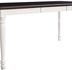 Crosley Furniture Shelby Dining Table, Expandable, Distressed White